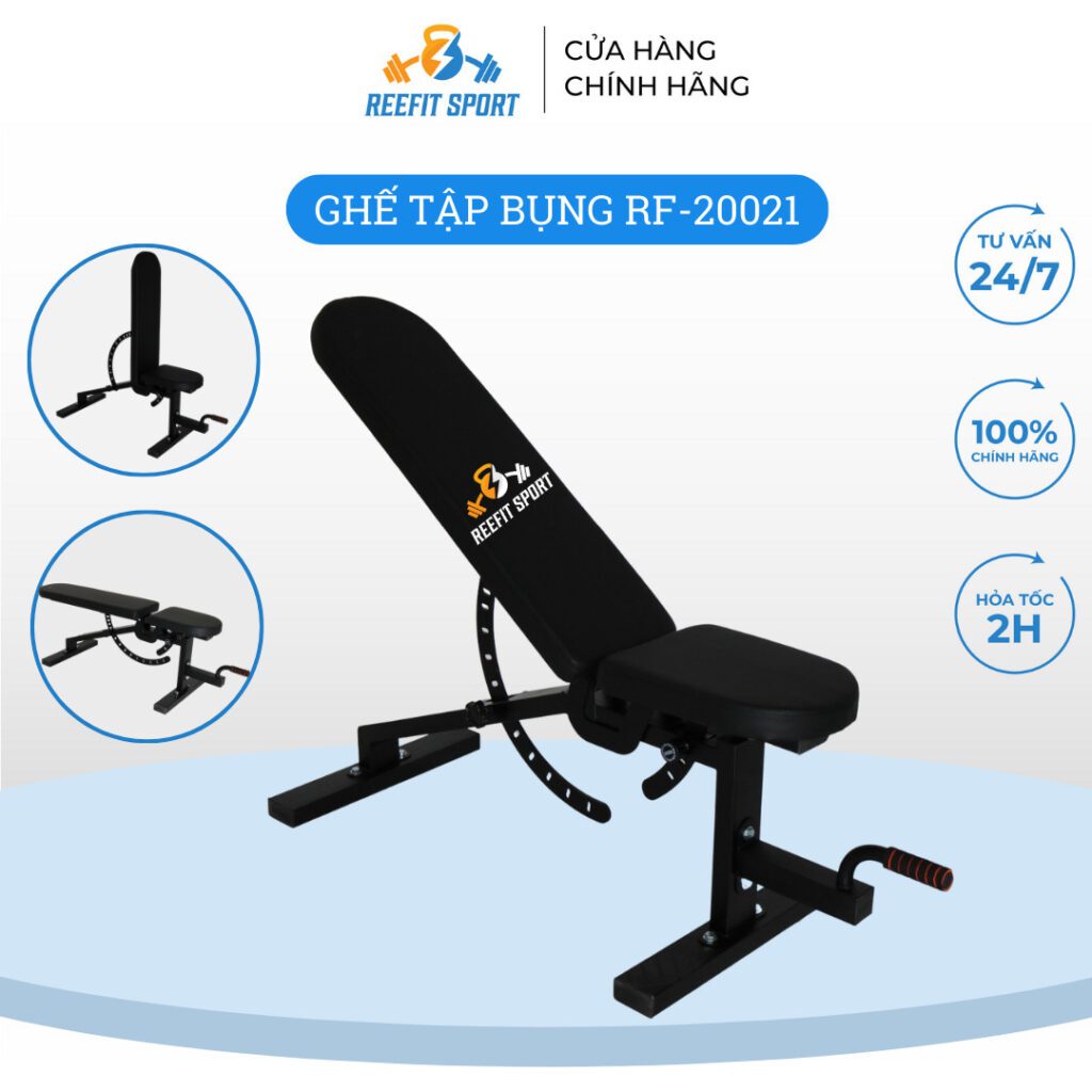 Ghế tập bụng nghiêng Reefit RF-20021 - Phúc Thành Sport
